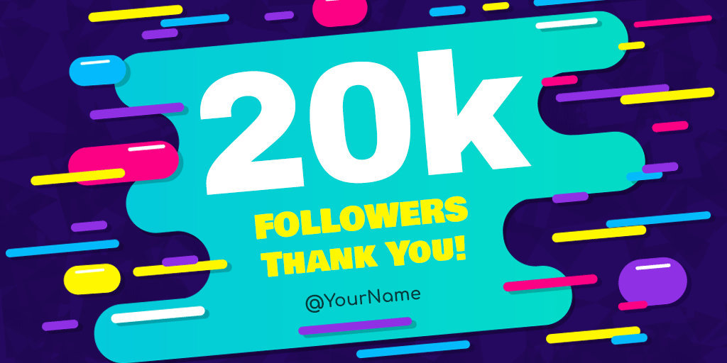 Placeit - Follower Celebration Twitter Post Maker