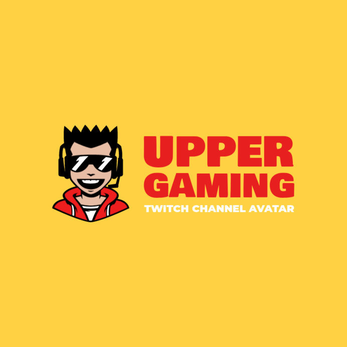 Placeit - Twitch Channel Logo Creator with a Smiling Cool Character
