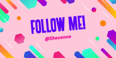 Placeit - Follow Me Call To Action Twitter Post Template