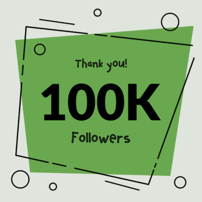 Placeit - Followers Milestone Celebration Instagram Post Maker
