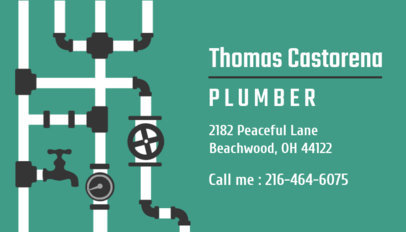 Plumbing Visiting Card Background Design Sample