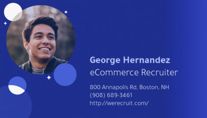 Placeit - eCommerce Recruiter Business Card Template