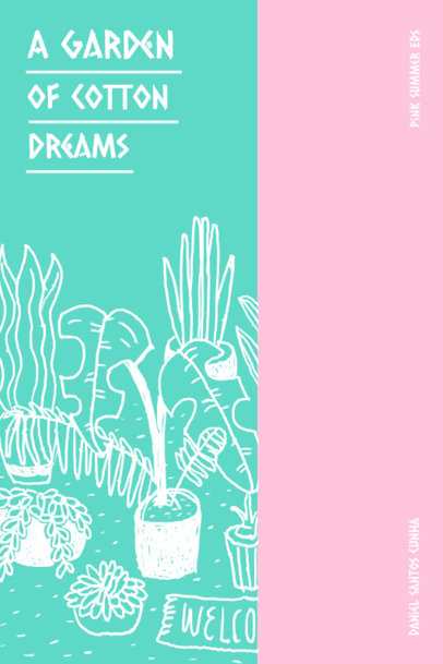 Placeit - Colorful Poetry Book Cover Template with Hipster Vibes