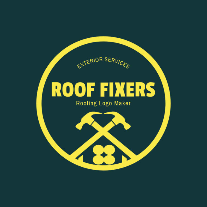 Placeit - Roof Fixers Logo Maker