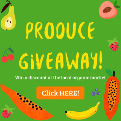 Placeit - Giveaway Post Template for Insta