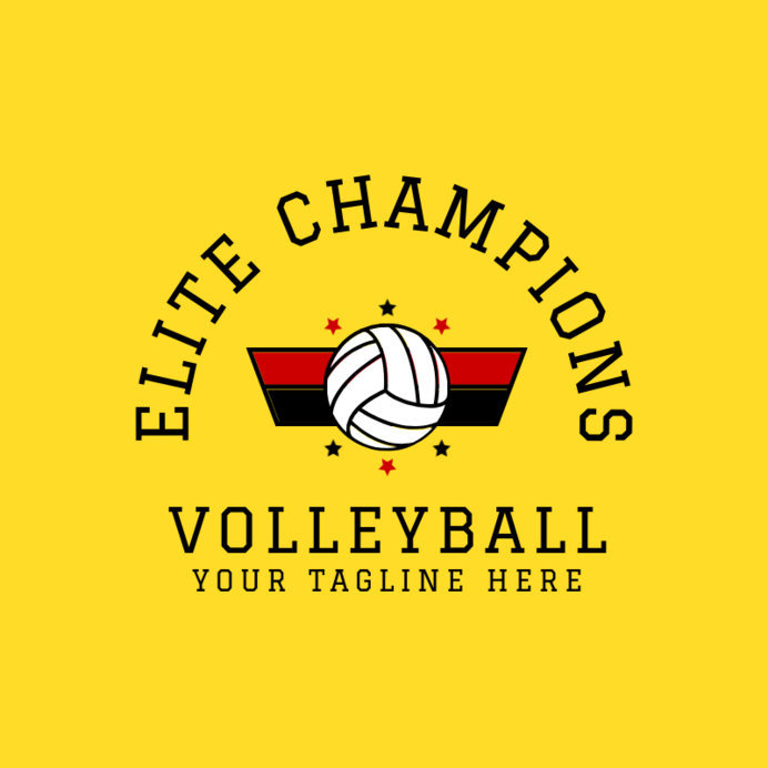 Placeit - Volleyball Logo Creator