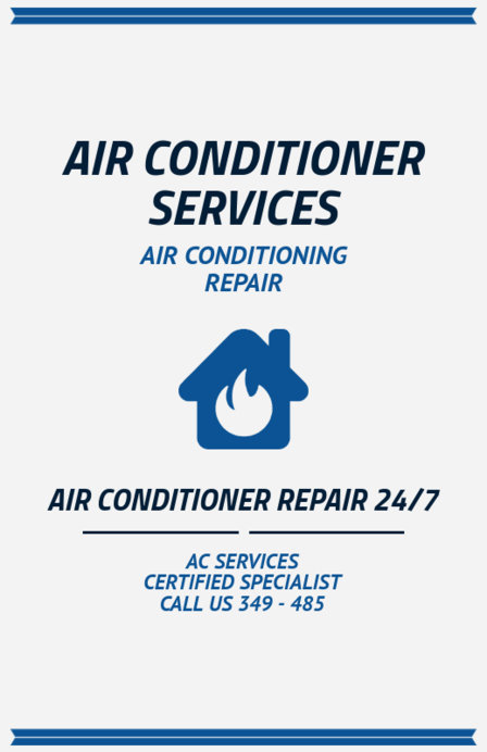 Placeit - AC Repair Services Flyer Generator