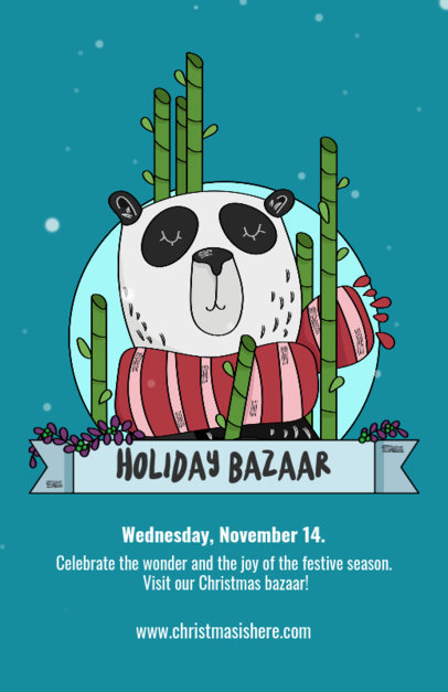 Placeit - Holiday Bazaar Flyer Template for Christmas