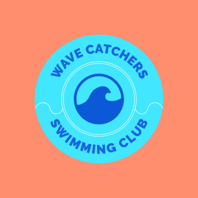 Placeit - Swimming Club Logo Maker with an Otter Icon