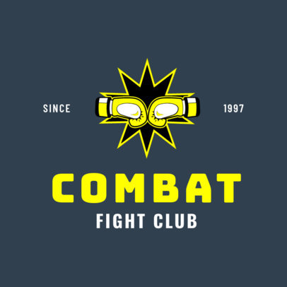 Placeit - Boxing Logo Maker for a Fight Club