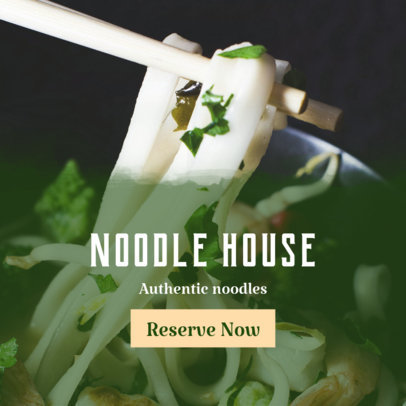 Placeit - Banner Design Template for Noodle House Restaurants