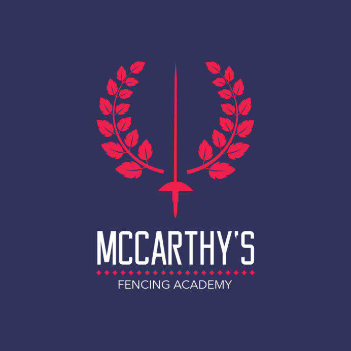 Placeit - Fencing Logo Maker for a Fencing Academy