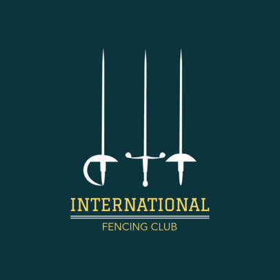 Placeit - Fencing Logo Generator for Fencing Team