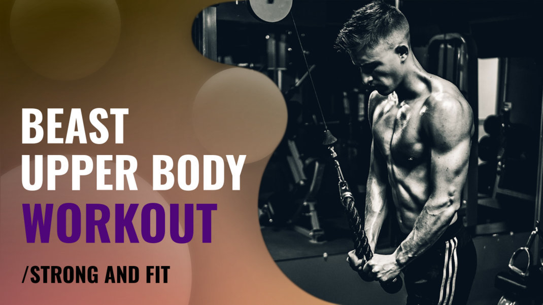 Placeit - YouTube Thumbnail Maker for an Upper Body Workout Vlog