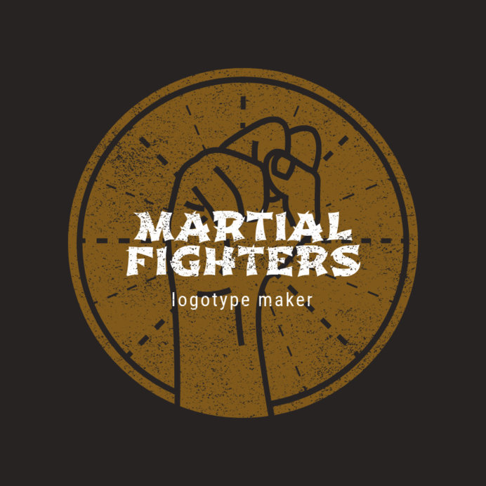 Placeit - MMA Logo Design Template for Martial Artists