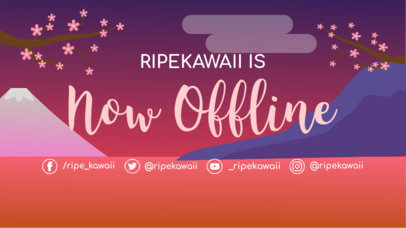 Placeit - Minimalist Twitch Offline Banner Design Template