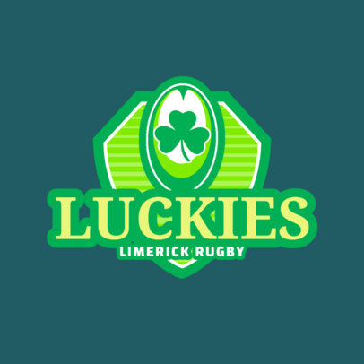 Placeit - Sports Team Logo Maker for a Rugby Badge