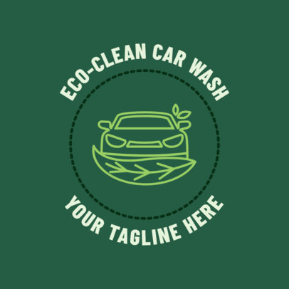 Placeit - Car Wash Logo Maker for an Eco Car Wash