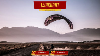 Placeit - Twitch Overlay Design Template with Extreme Sports Images