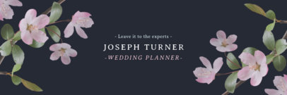 Placeit - Twitter Header Template for a Wedding Planner Profile