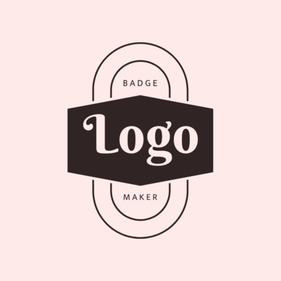 Placeit - Badge Design Logo Maker with Pink Hues
