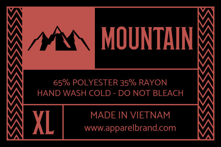 Placeit - Inside Tag Template for a Mountain Clothing Brand