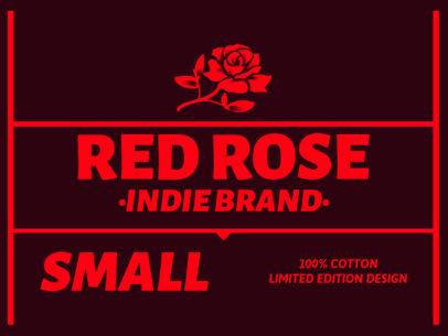 Placeit - Tee Label Design Template for Indie Brands