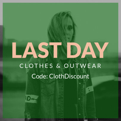Placeit - Colorful Coupon Design Maker for a Clothing Brand Sale