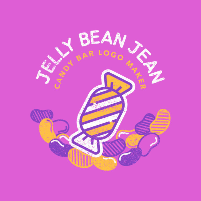 Placeit - Logo Maker for Jelly Bean Candy Store