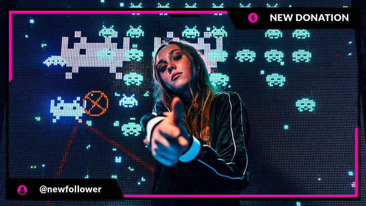 Placeit - OBS Webcam Frame Maker with Double-Lined Frame