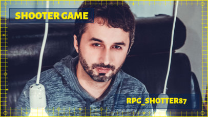 Placeit - Webcam Frame Template for OBS Stream with a Minimalistic Design