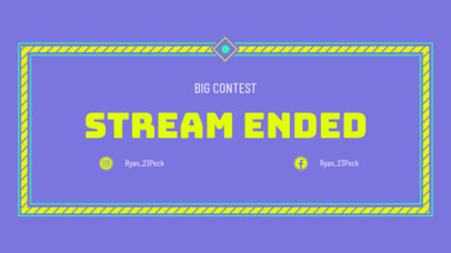 Placeit - Retro Twitch Overlay Maker for a Stream Ending Screen
