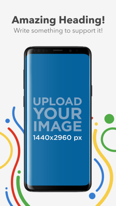 Placeit - Android Screenshot Mockup Featuring a Samsung Phone