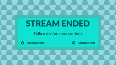 Placeit - Twitch Overlay Template for an Ending Stream
