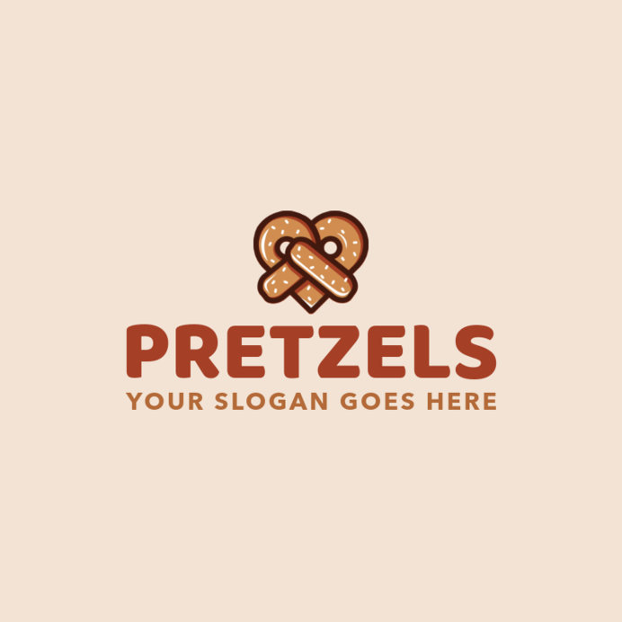 Placeit - Pretzel Logo Maker for restaurant Logos