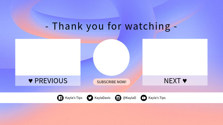 Placeit - YouTube End Screen Maker with Soft Colors