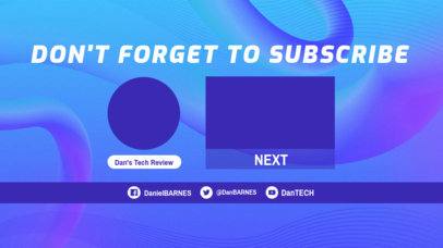 Placeit - Surrealistic-Styled YouTube End Screen Template