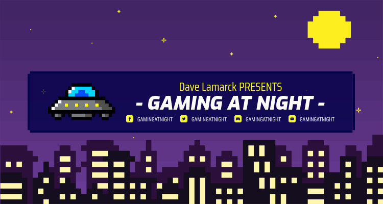 Placeit - Retro Twitch Banner Maker with a Night City Skyline