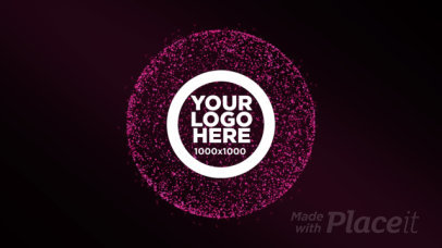 Placeit - Logo Reveal Intro Maker with Abstract Sparkling Particles