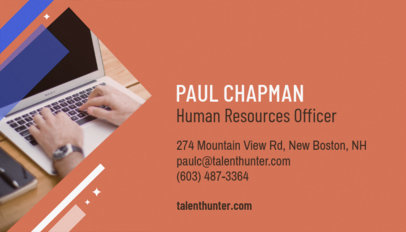 Placeit - Human Resources Officer Business Card Maker