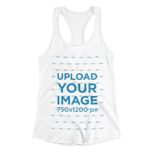 Placeit - Racerback Tank Top Mockup With a Plain Background