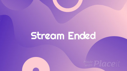 Placeit - Twitch Streaming Ending Video Maker with Wavy Animations