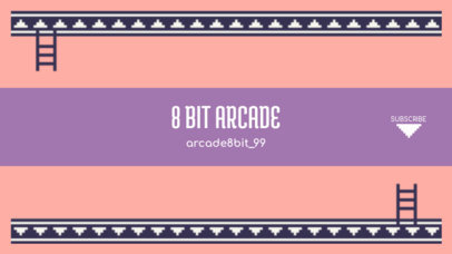 Placeit - Cool YouTube Banner Maker Featuring Retro 8-Bit Graphics