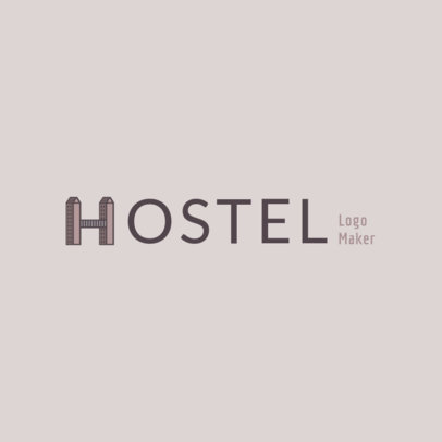 Placeit - Minimalistic Hostel Logo Maker