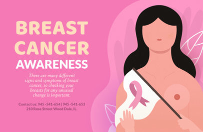breast cancer symptoms poster