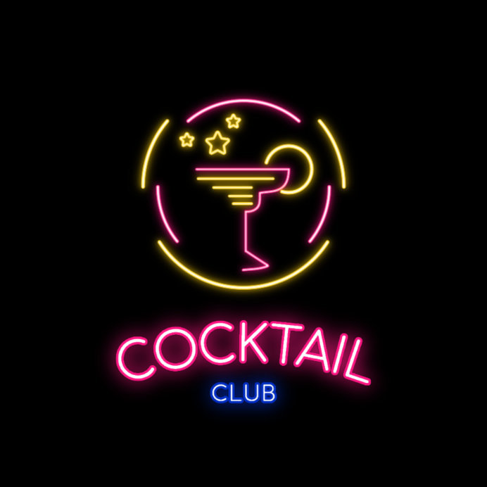 Placeit - Logo Maker for a Nightclub with Neon Colors