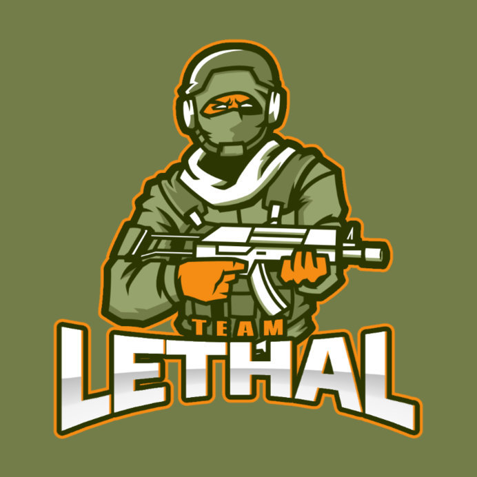 Placeit - Shooting Game Logo Maker with a Desert Geared Soldier ...