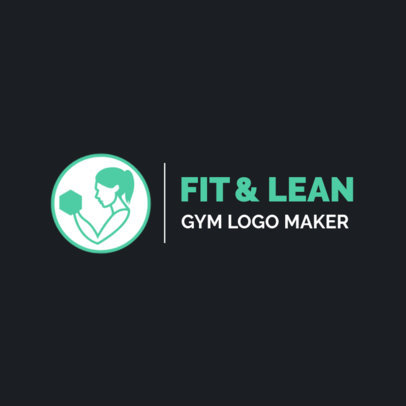 Placeit - Gym Logo Generator With a Minimal Style