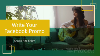 Placeit - Slideshow Maker for a Facebook Cover with Animated Squares