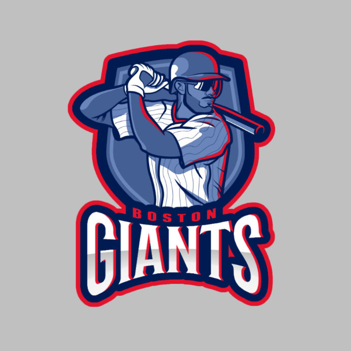 Placeit - Logo Generator for a Baseball Team with a Cool Baseball Player